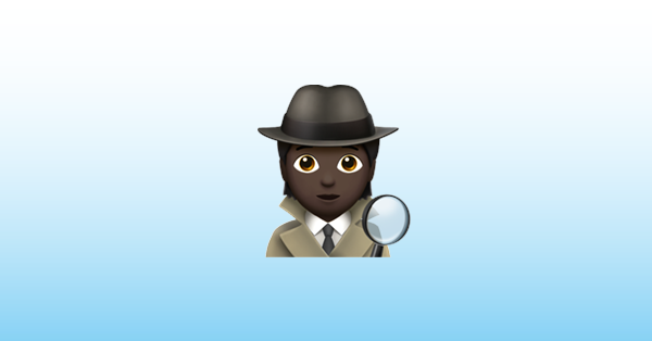 Detective: Dark Skin Tone Emoji 🕵🏿