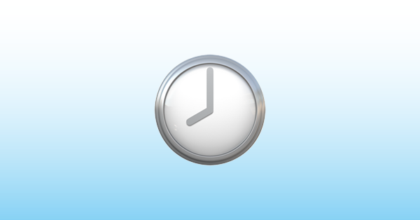 Klokken åtte Emoji 🕗