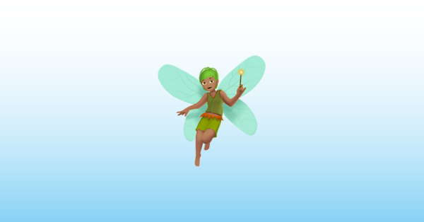 Hada: tono de piel medio Emoji 🧚🏽