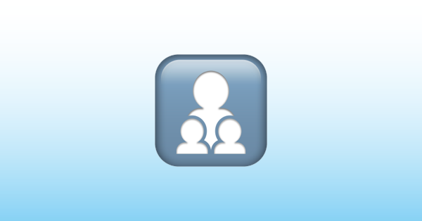 أسرة: بالغ، طفل، طفلة رمز تعبيري 🧑‍🧒‍🧒