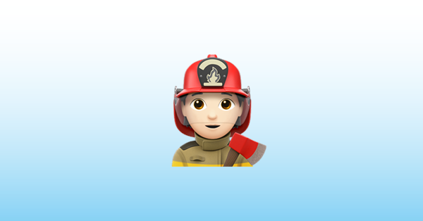 Firefighter: Light Skin Tone Emoji 🧑🏻‍🚒