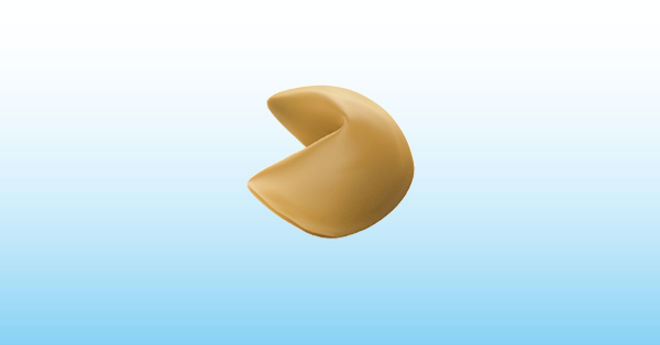 Fortune Cookie Emoji 🥠