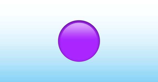 Purple Circle Emoji 🟣
