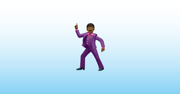 Man Dancing: Medium-Dark Skin Tone Emoji 🕺🏾
