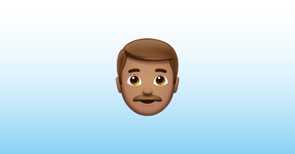 Man: Medium Skin Tone Emoji 👨🏽