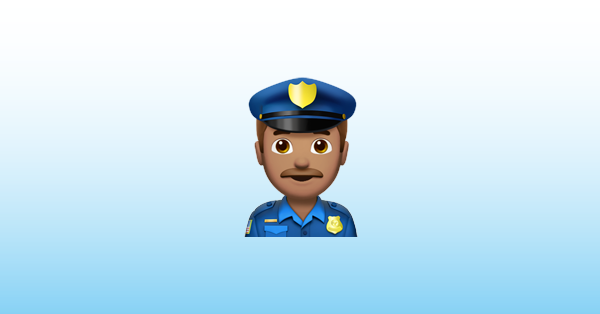 Man Police Officer: Medium Skin Tone Emoji 👮🏽‍♂️