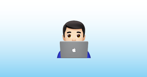 Man Technologist: Light Skin Tone Emoji 👨🏻‍💻