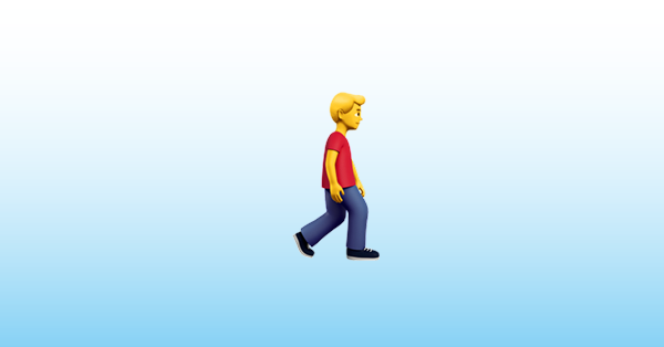 Fußgänger nach rechts Emoji 🚶‍♂️‍ ️