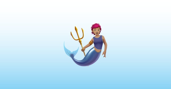 Merperson: Medium Skin Tone Emoji 🧜🏽