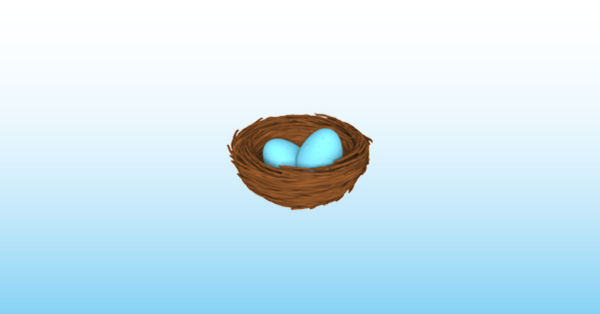 Nest with Eggs Emoji 🪺