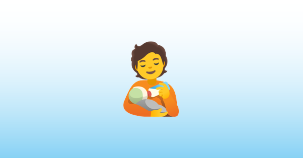 Person, der mader baby Emoji 🧑‍🍼