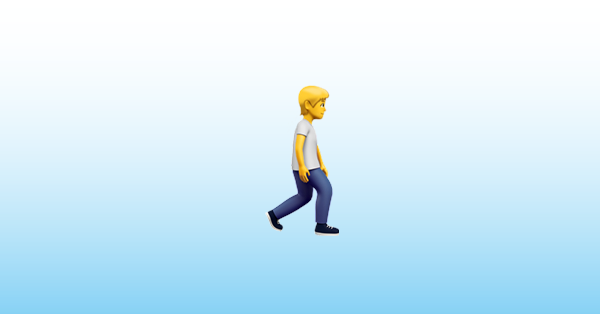Sağa dönük yürüyen kişi Emoji 🚶‍ ️
