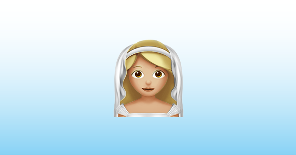 Person with Veil: Medium-Light Skin Tone Emoji 👰🏼
