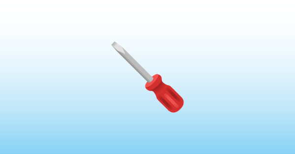 Screwdriver Emoji 🪛