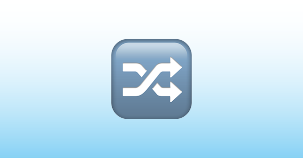 Shuffle Tracks Button Emoji 🔀