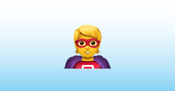 Superheld(in) Emoji 🦸