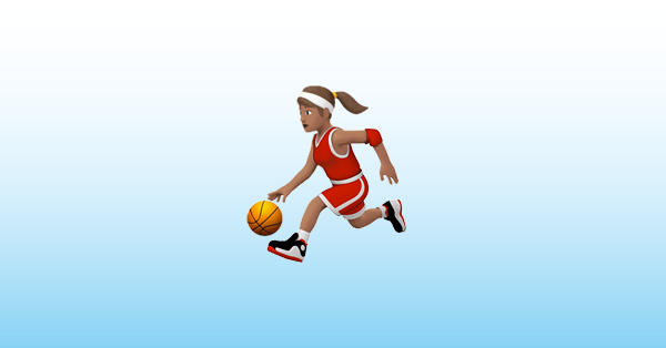 Woman Bouncing Ball: Medium Skin Tone Emoji ⛹🏽‍♀️