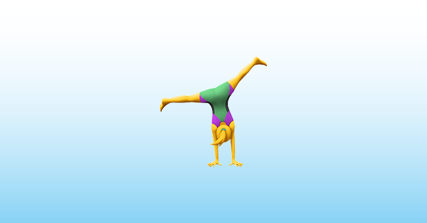 Rad schlagende Frau Emoji 🤸‍♀️