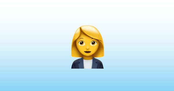 Funcionária de escritório Emoji 👩‍💼