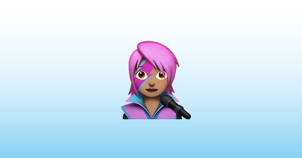 Woman Singer: Medium Skin Tone Emoji 👩🏽‍🎤