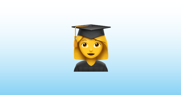 Estudiante mujer Emoji 👩‍🎓